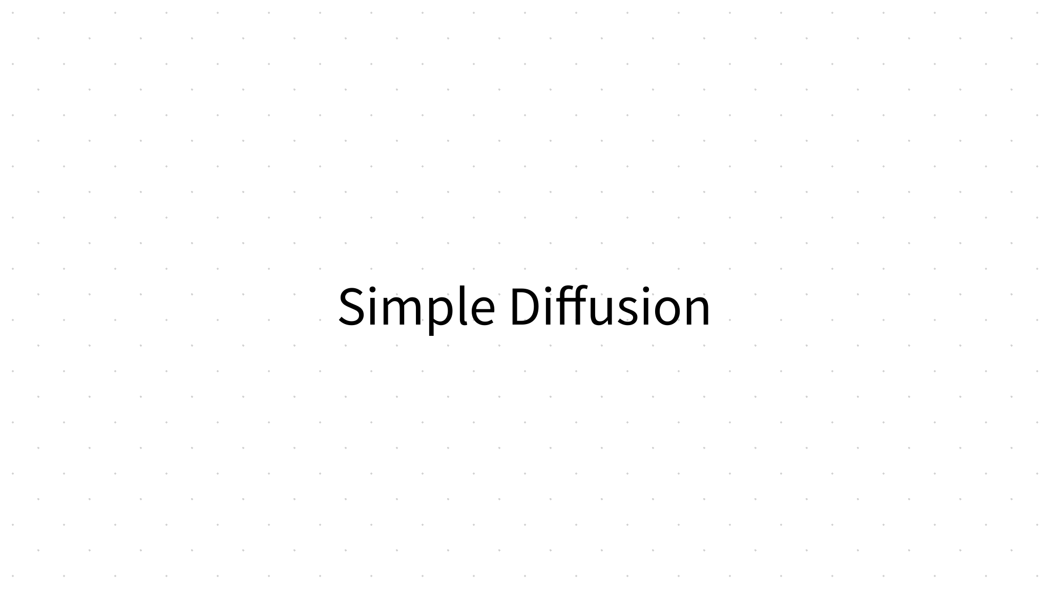 Simple Diffusion